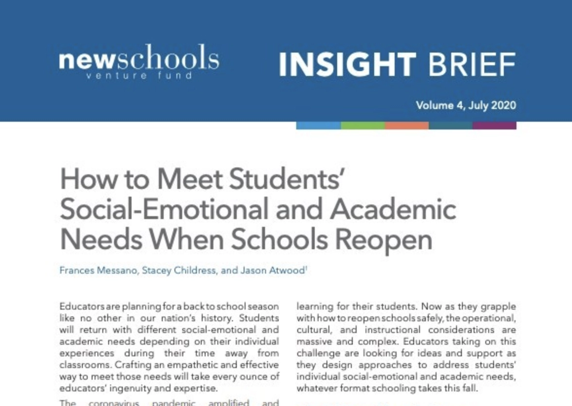 Social-Emotional Learning to Help School Leaders Craft COVID-19 ...