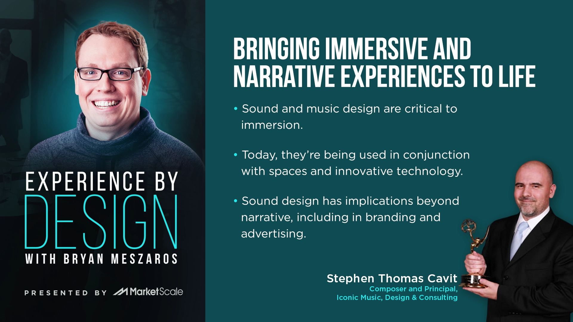 Bringing Immersive and Narrative Experiences to Life with Sound