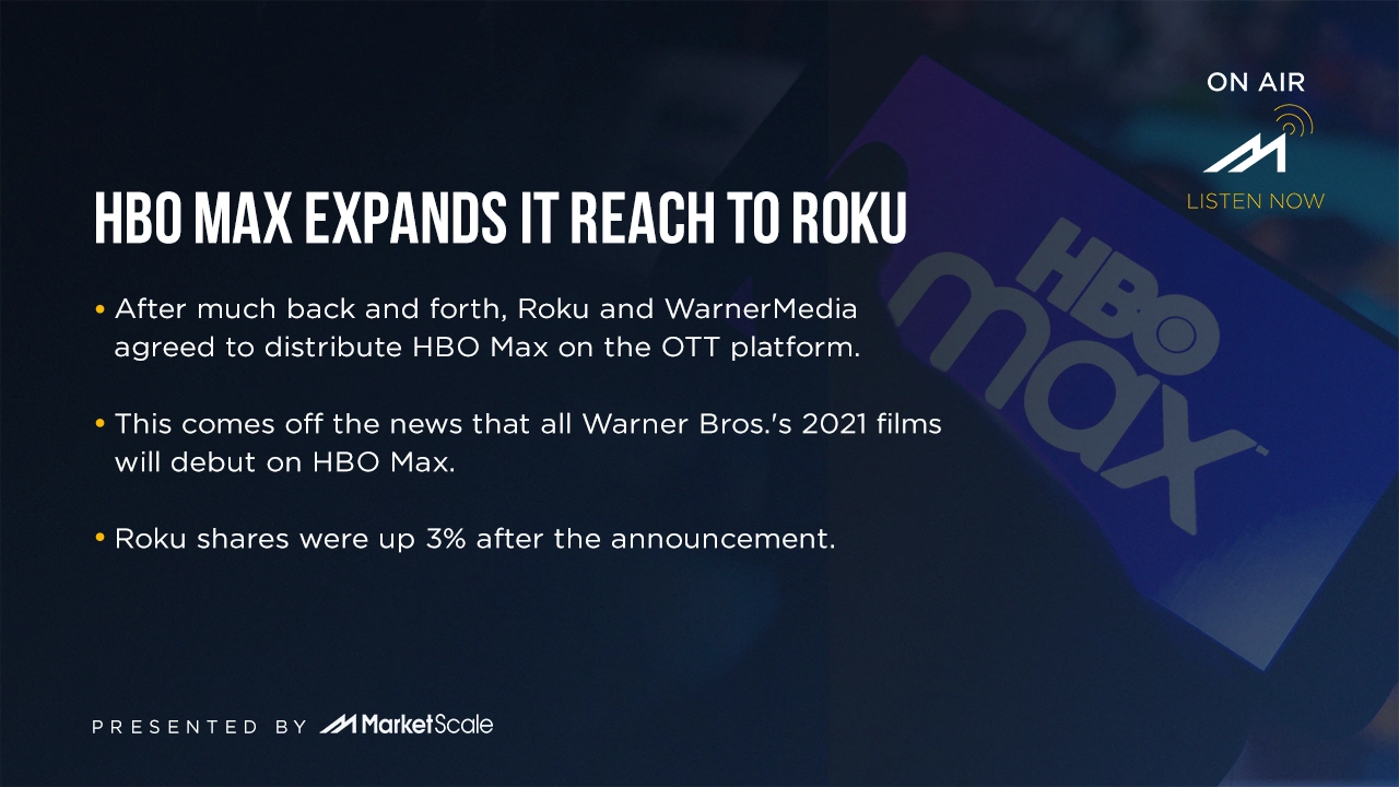 HBO Max Expands it Reach to Roku