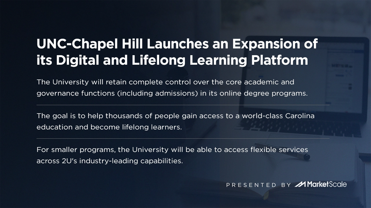 UNC-Chapel Hill Launches an Expansion of its Digital and Lifelong ...