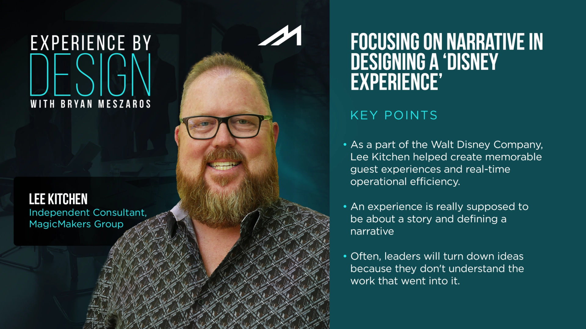 Focusing on Narrative in Designing a 'Disney Experience'