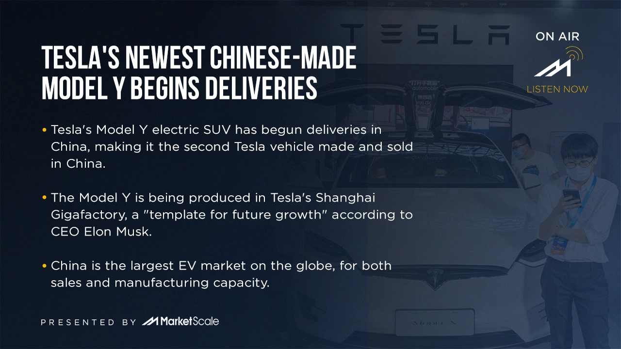 Tesla's Newest Chinese-Made Model Y Begins Deliveries