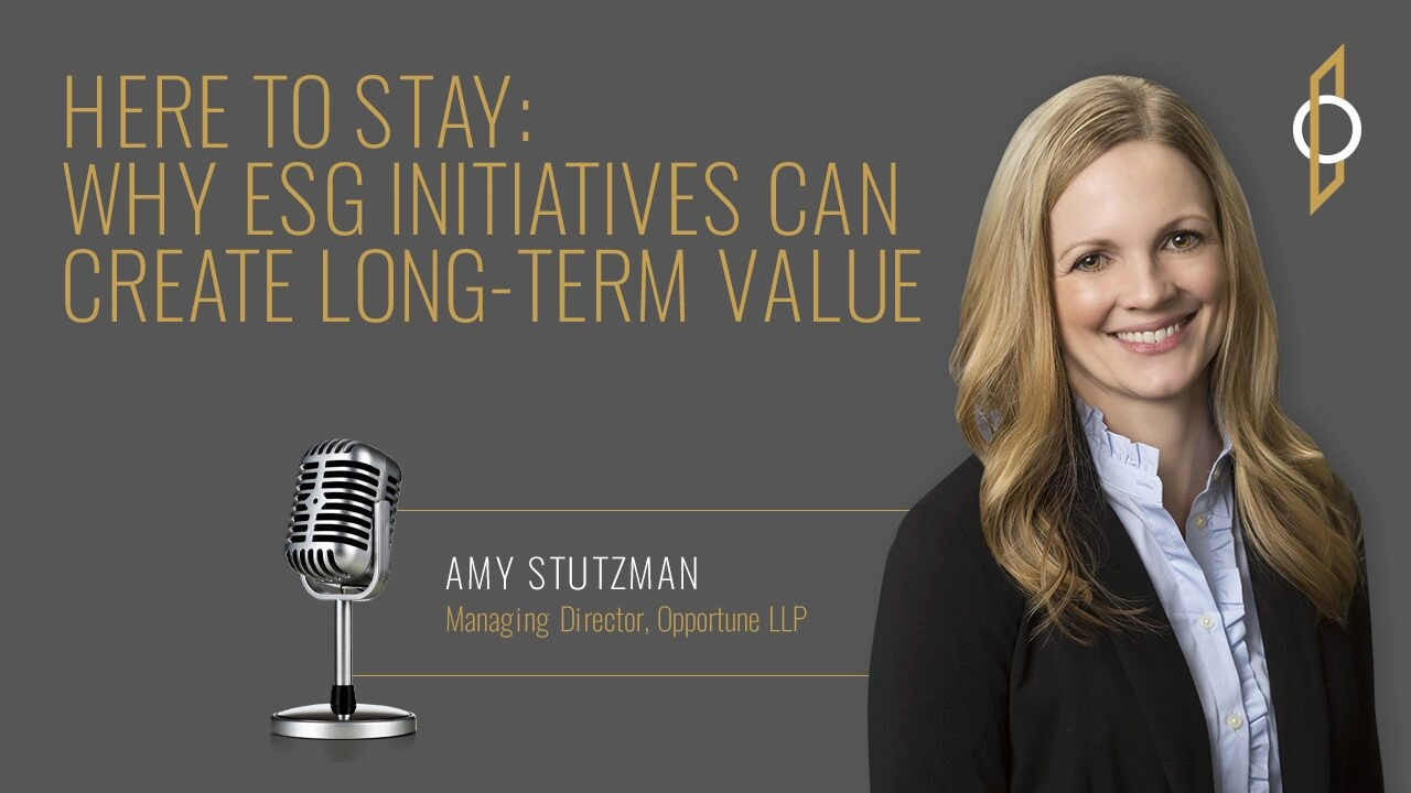 Here To Stay: Why ESG Initiatives Can Create Long-Term Value