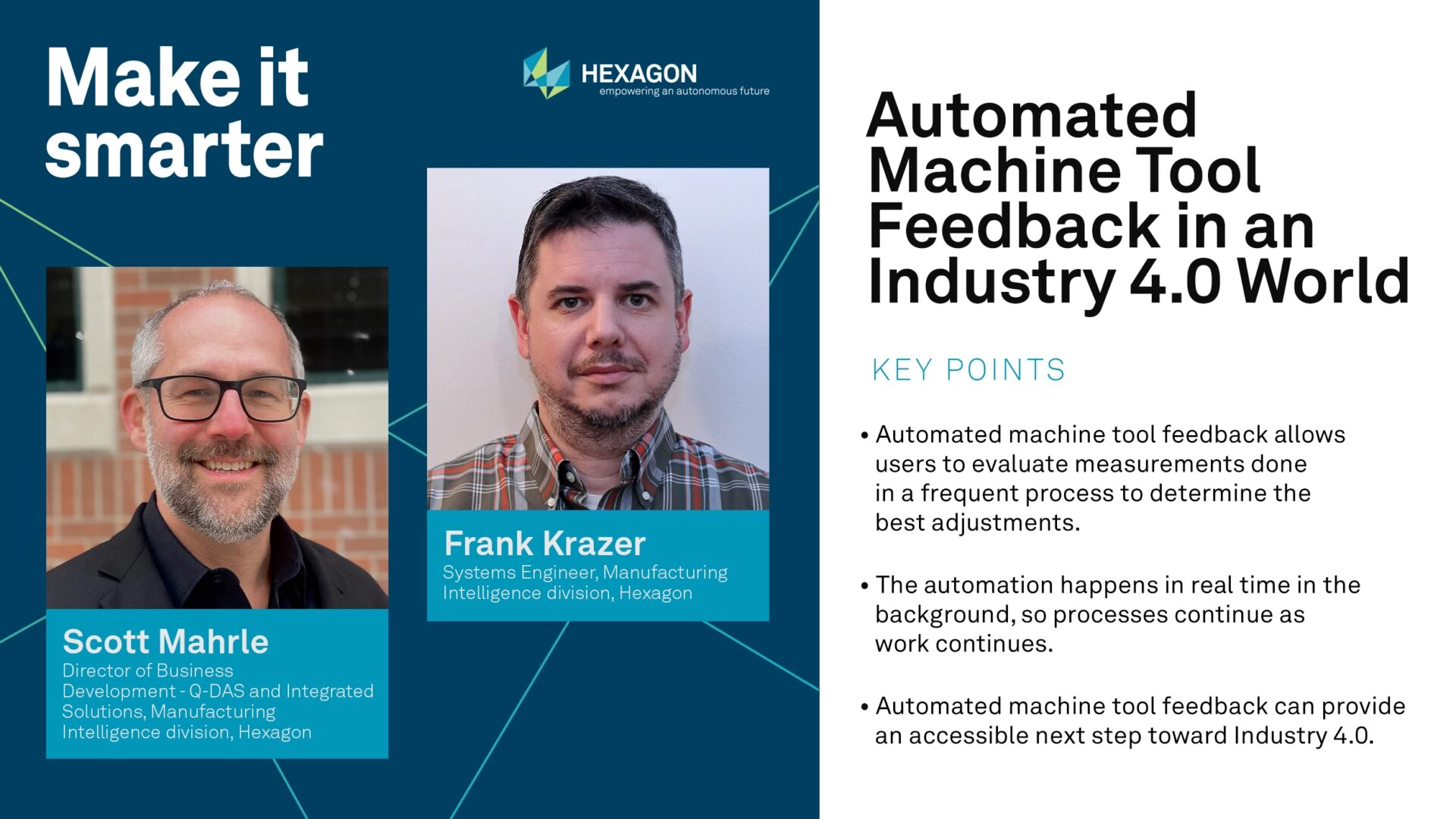 Automated Machine Tool Feedback in an Industry 4.0 World