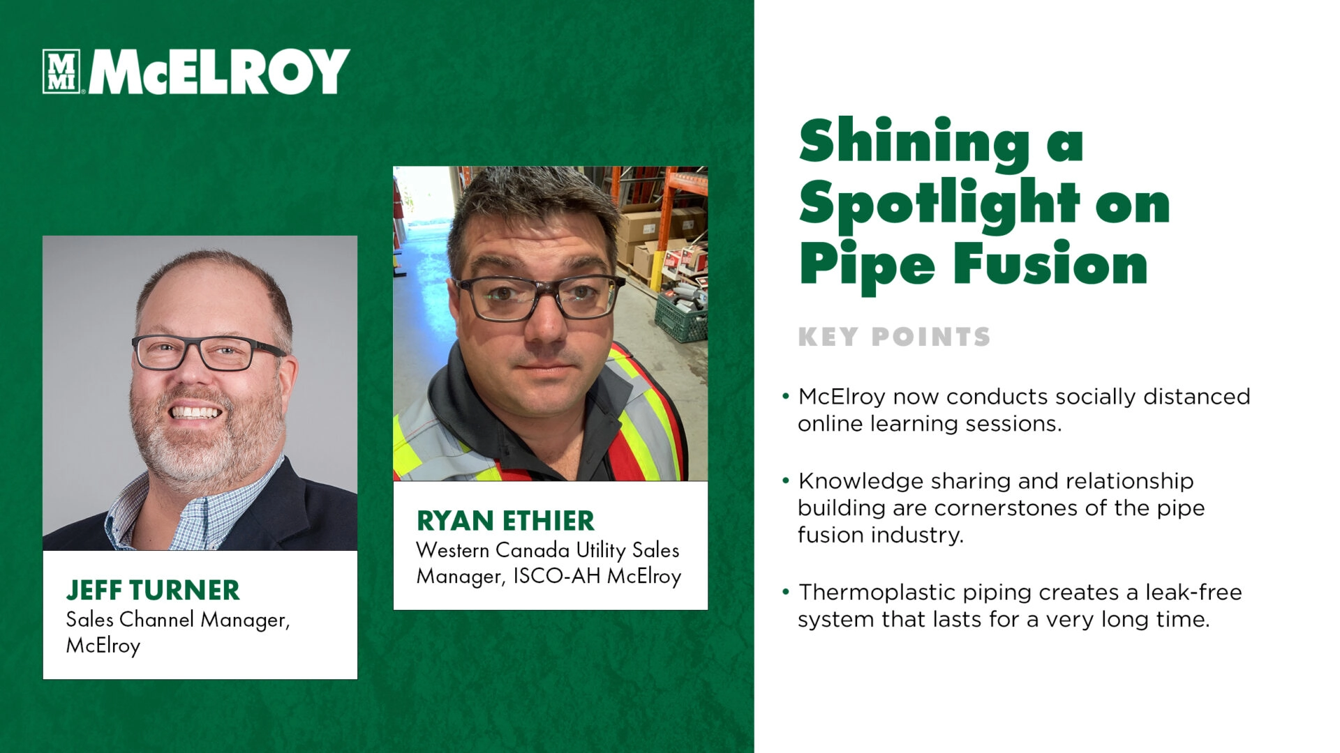 Shining a Spotlight on Pipe Fusion
