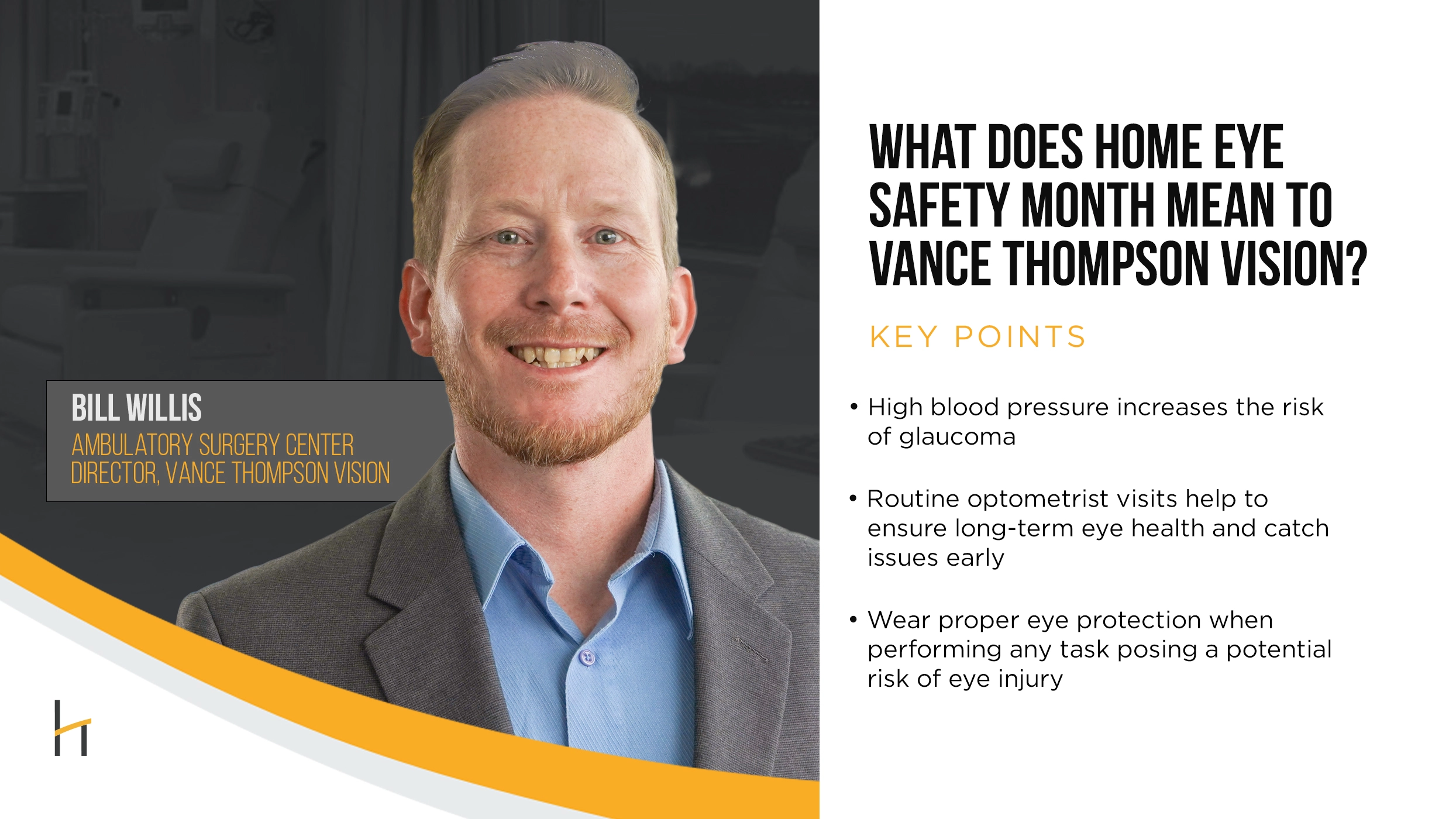 Champions of Care: What Does Home Eye Safety Month Mean to Vance ...