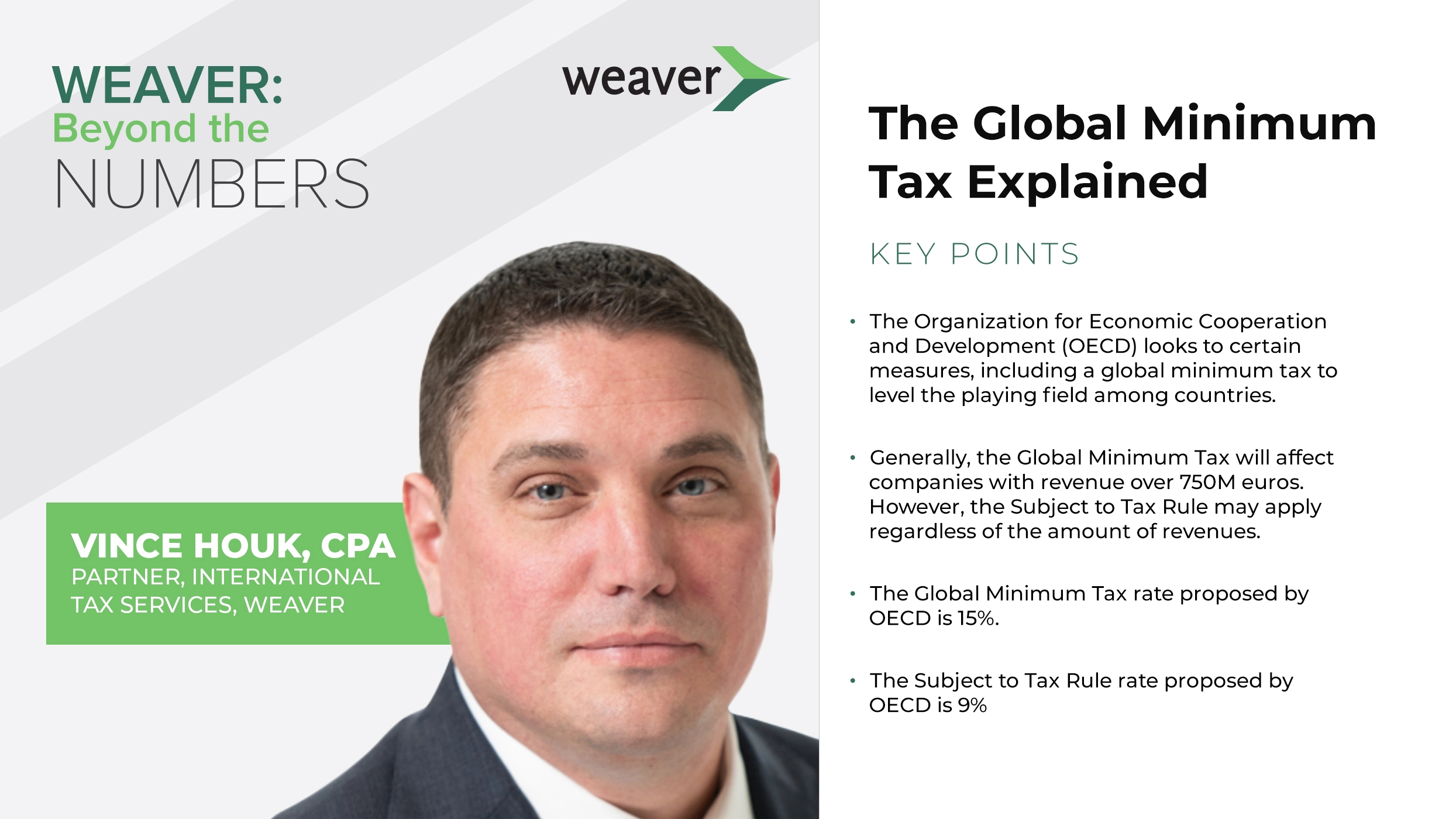 Weaver: Beyond the Numbers: The Global Minimum Tax Explained