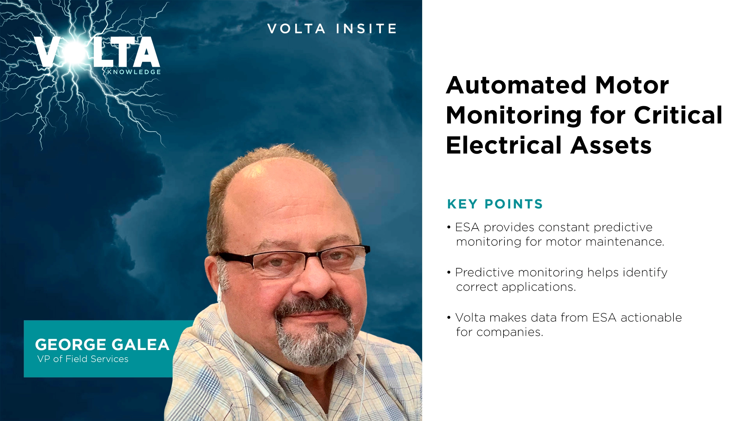 Volta Knowledge by Volta Insite: Automated Motor Monitoring for Critical Electrical Assets