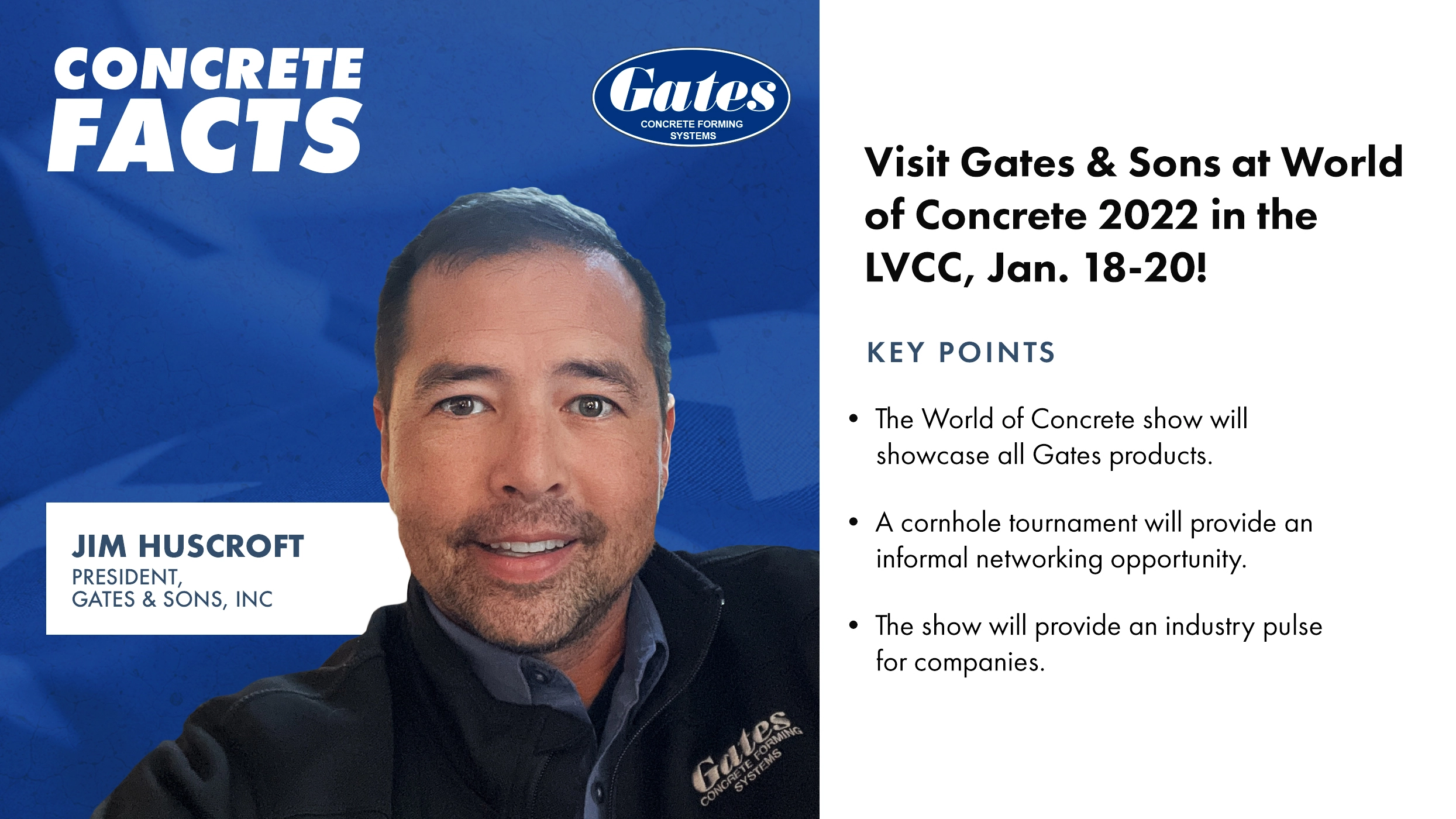 Concrete Facts: Visit Gates & Sons at World of Concrete 2022 in the ...
