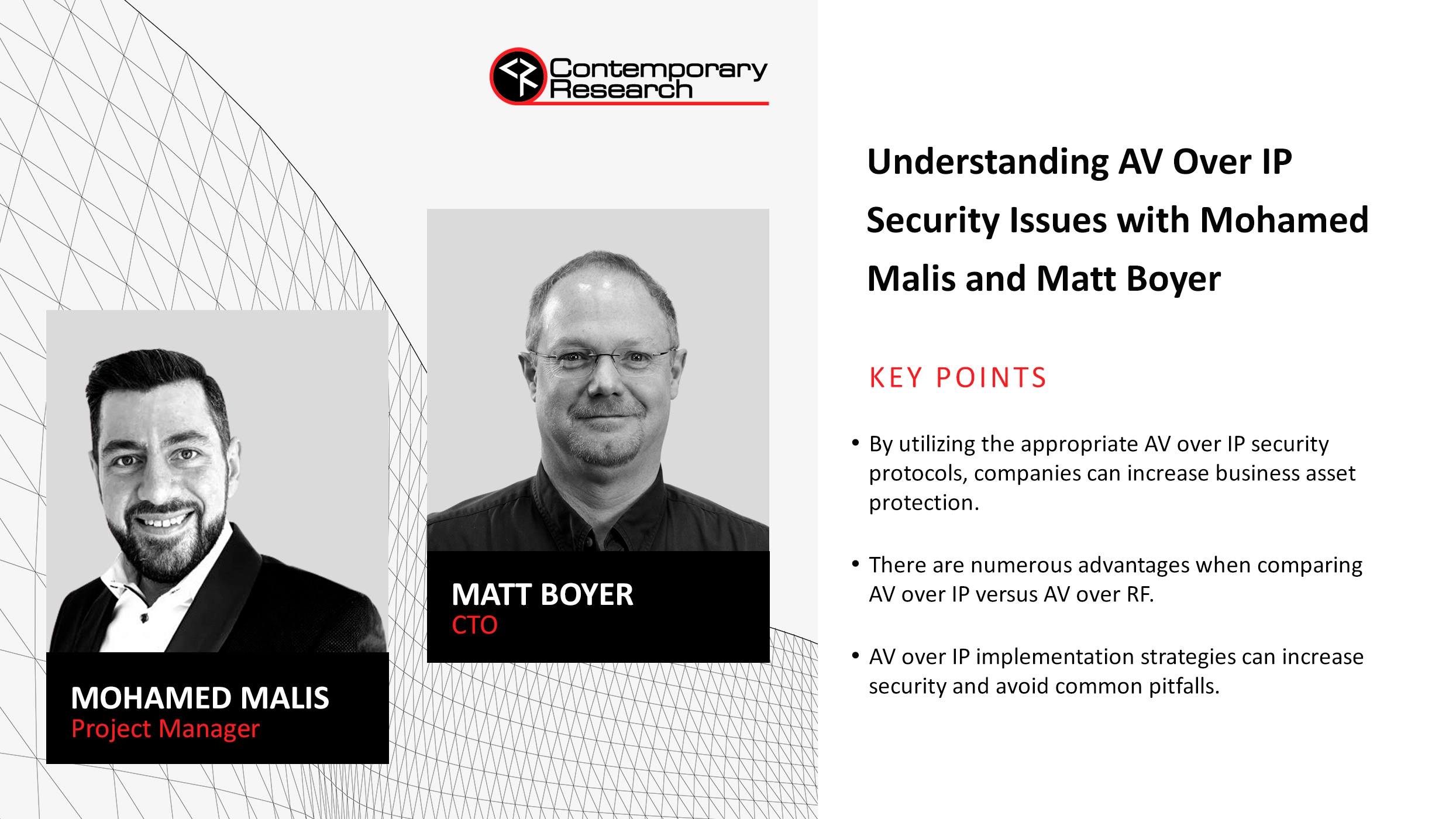 Video Vices: Understanding AV Over IP Security Issues