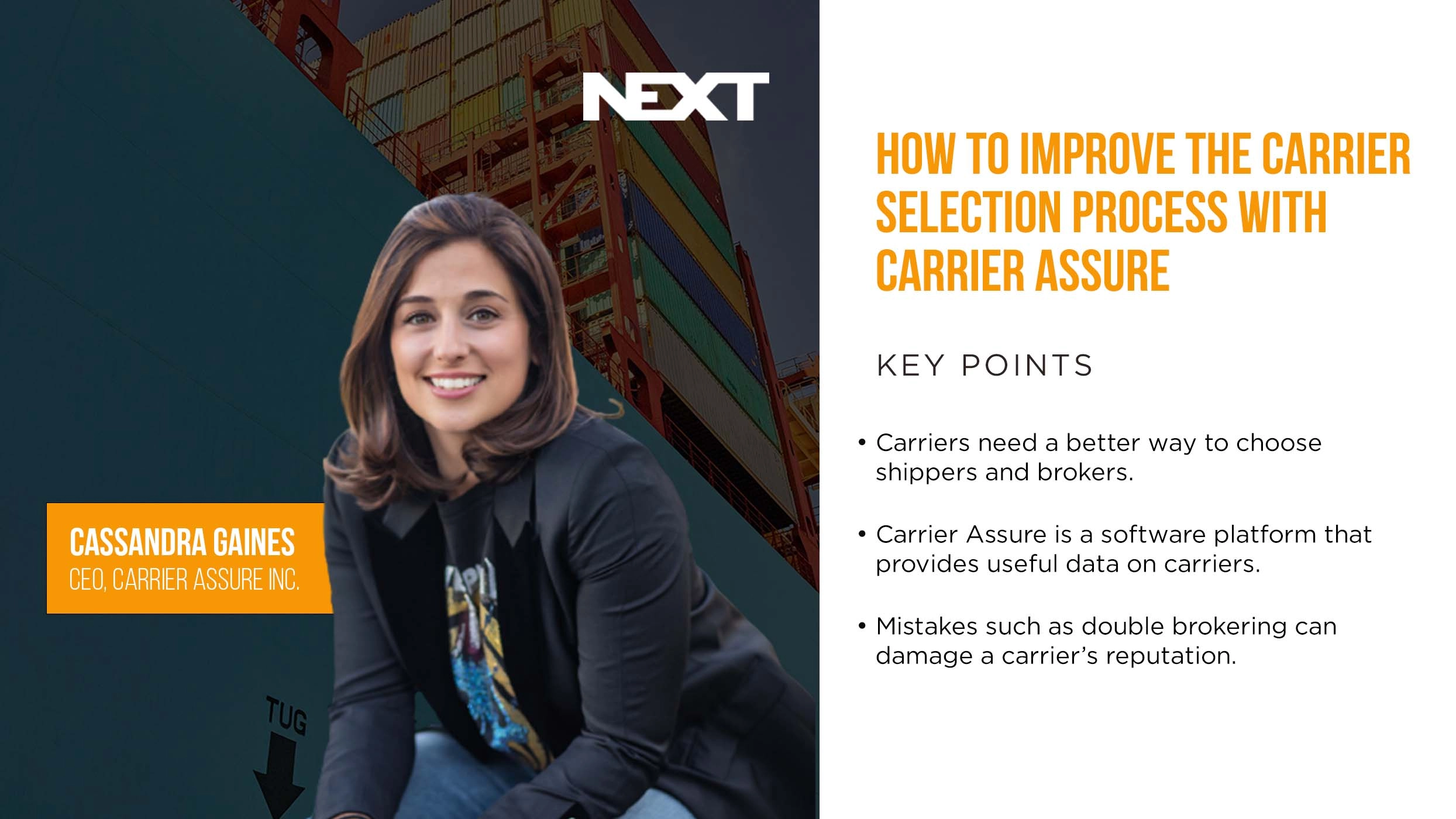 How to Improve the Carrier Selection Process