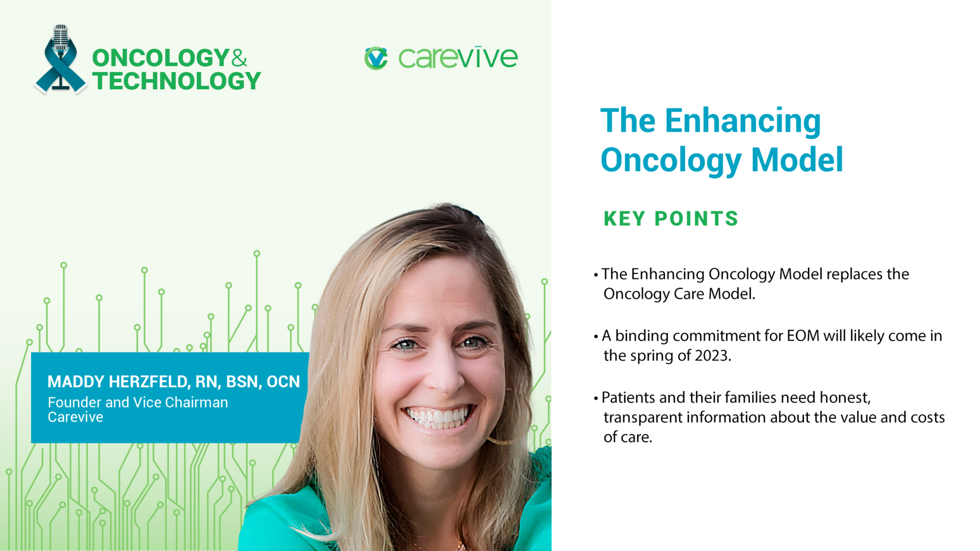 Oncology and Technology: Understanding the Potential Impact of the ...