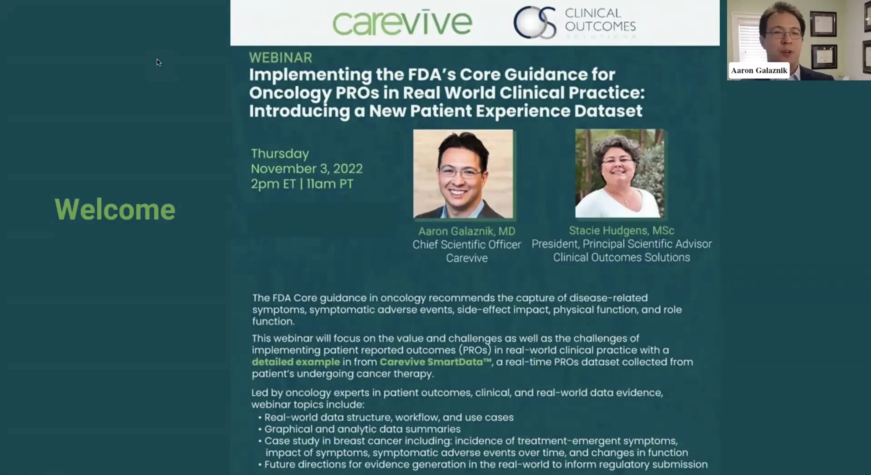 Carevive-COS - Webinar 11-3-22