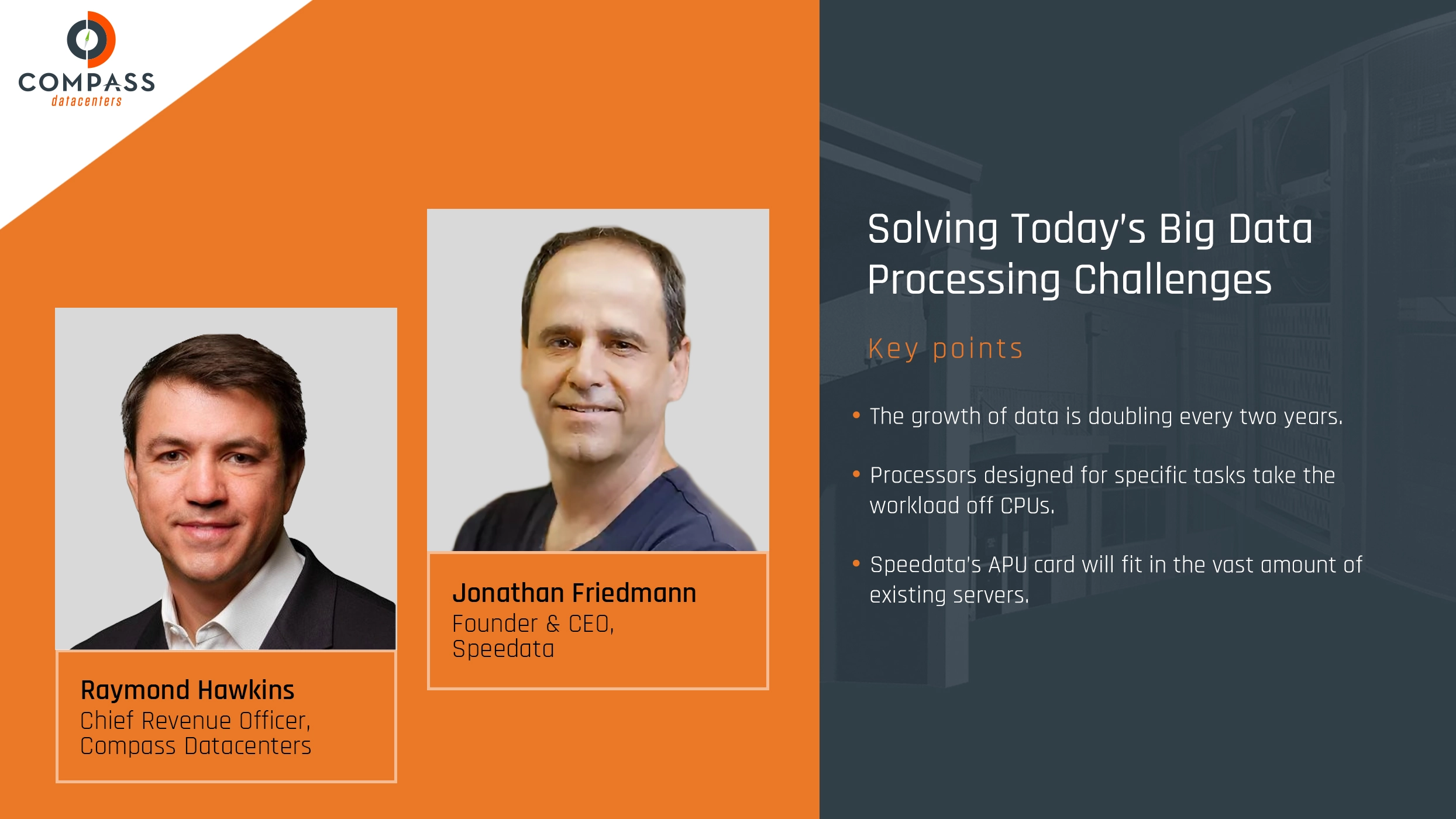 Not Your Father’s Data Center: Data Analytics Across Industries