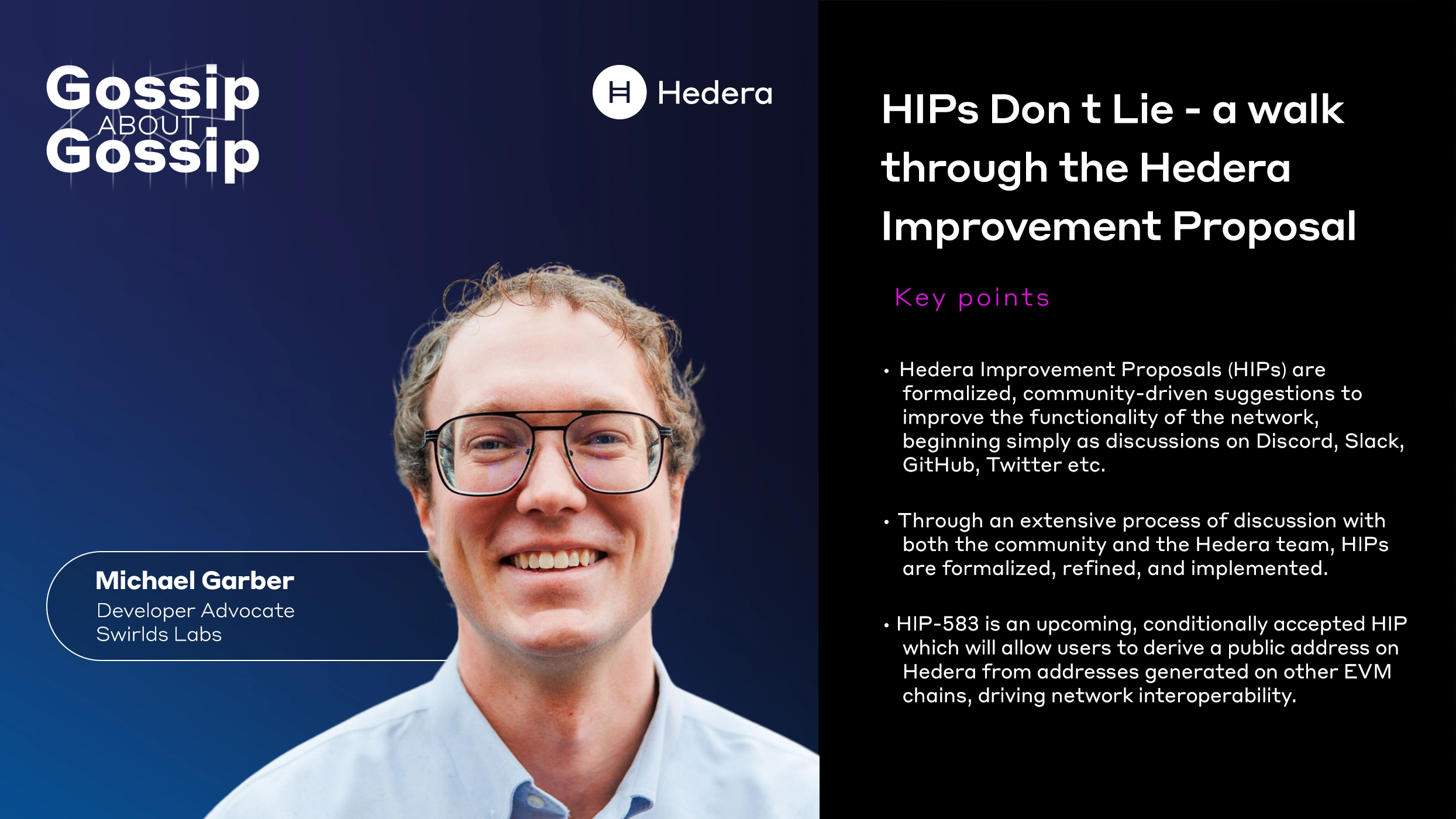 Using HIP to Improve Hedera Hashgraph