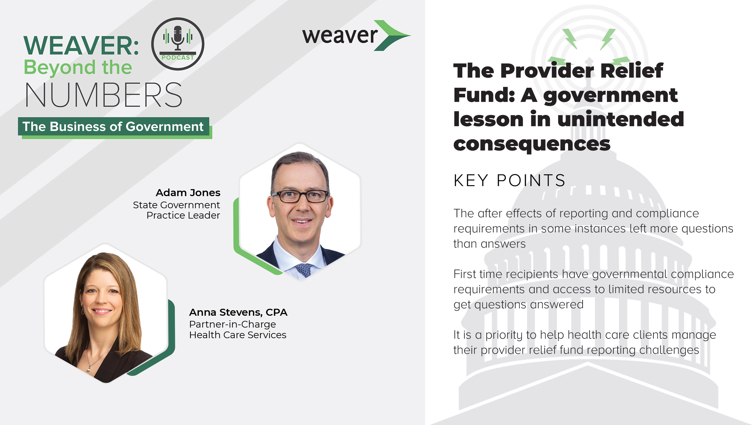 Weaver: Beyond the Numbers explores Compliance Challenges in Provider ...