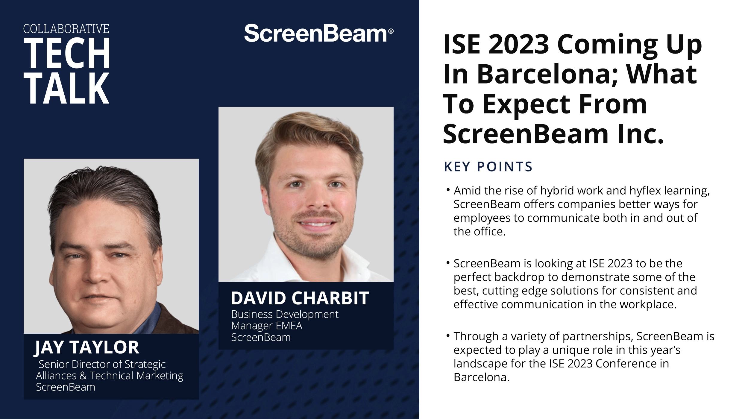 ISE 2023 Barcelona: What to Expect from ScreenBeam