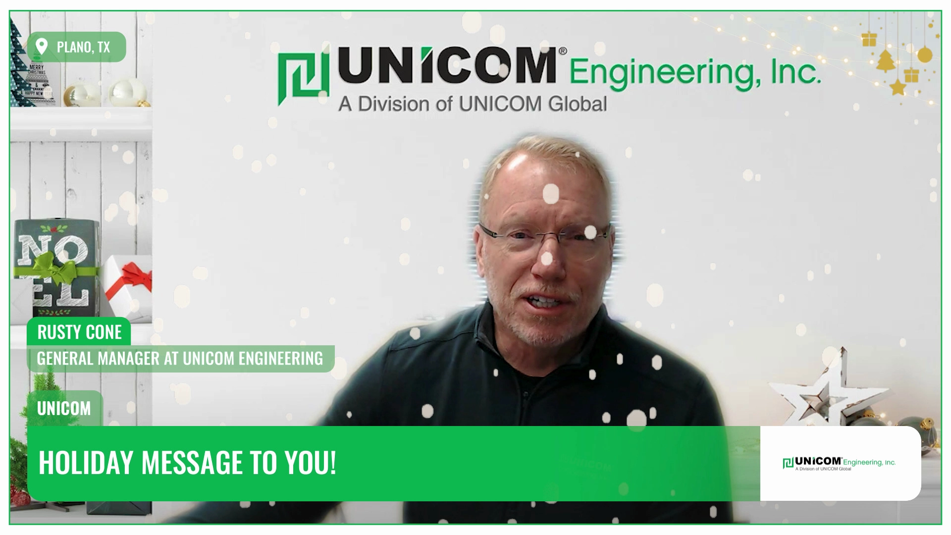 UNICOM Engineering's 2022 Holiday Message