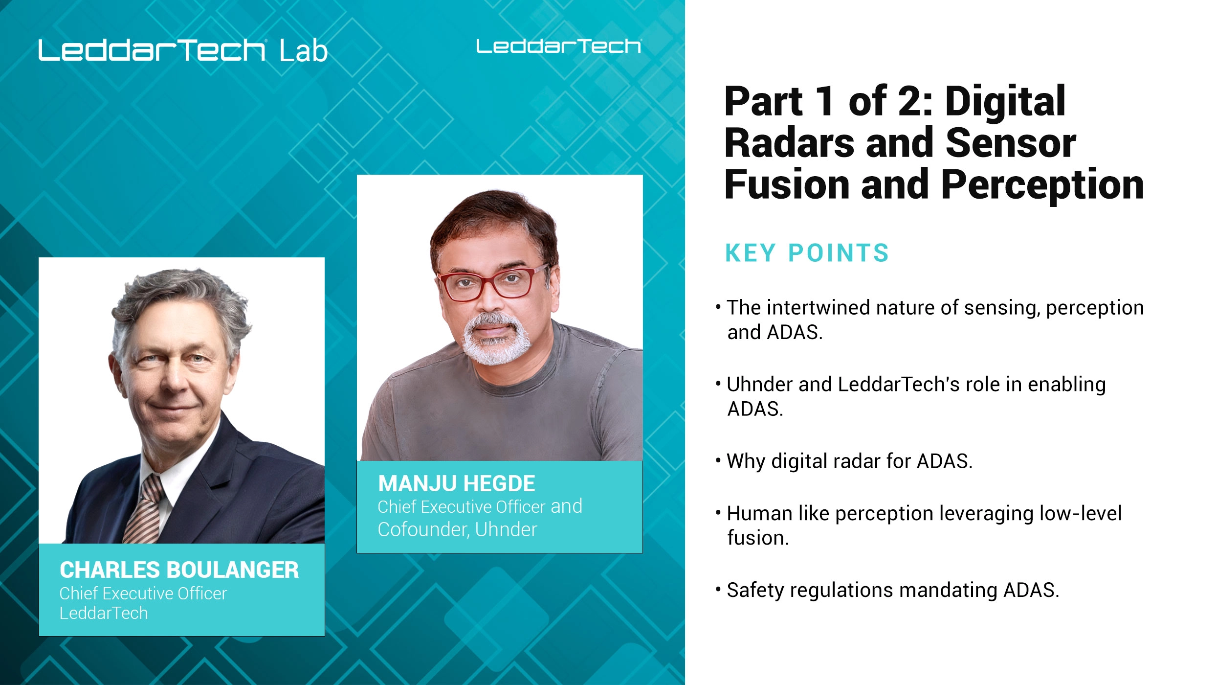 Part 1 of 2: Digital Radars and Sensor Fusion and Perception