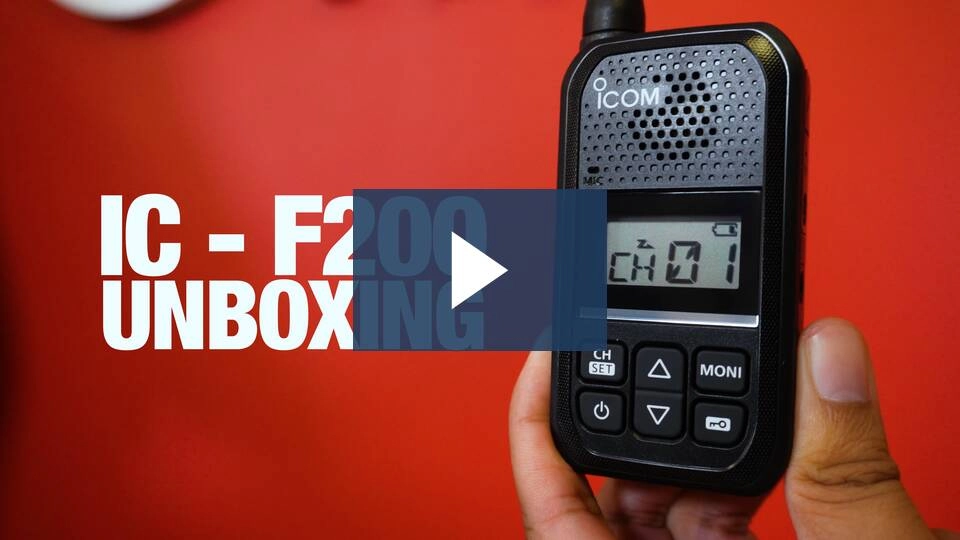 Unboxing the F200 Radio from Icom America