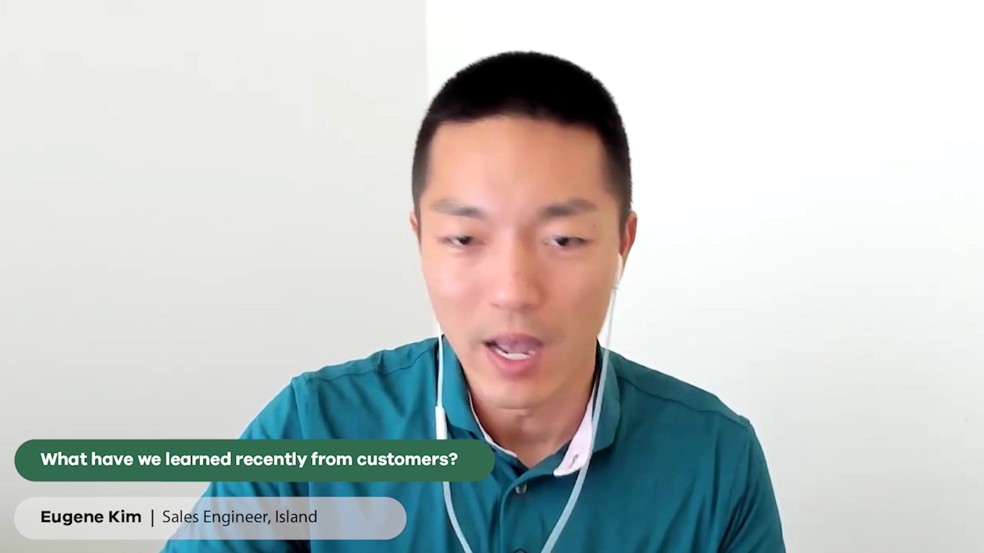 What have we learned recently from customers? Eugene Kim