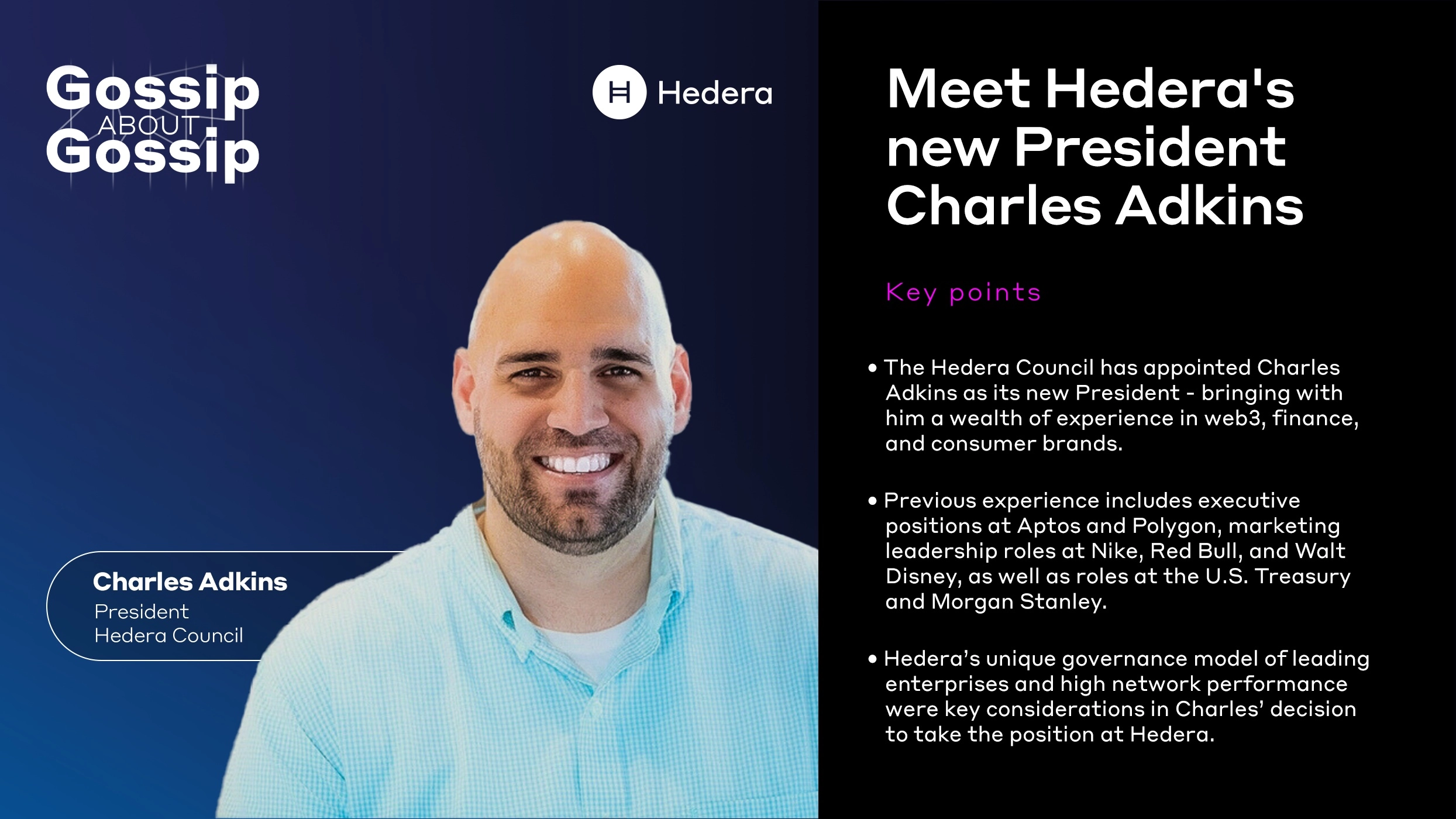 Meet Hedera's New President Charles Adkins