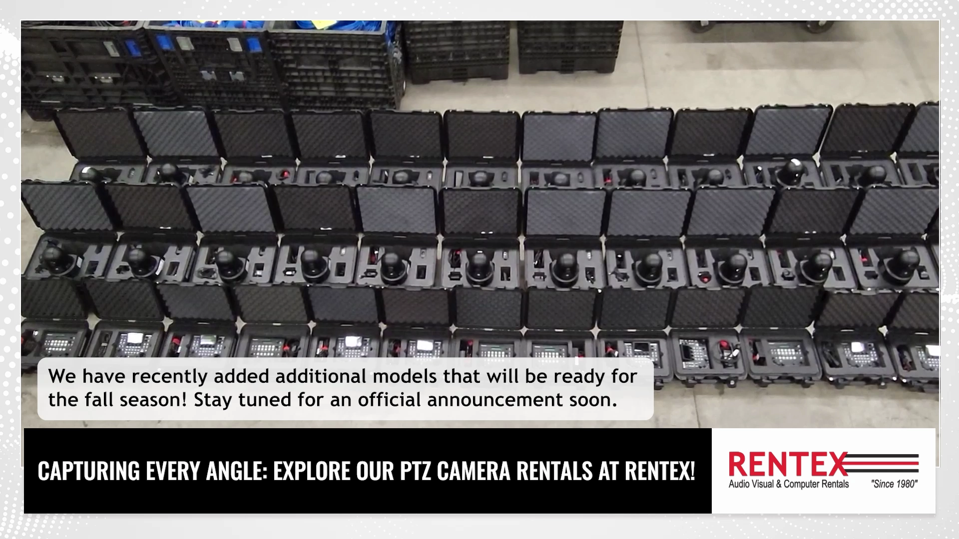 Discover Versatile PTZ Camera Rentals at Rentex!