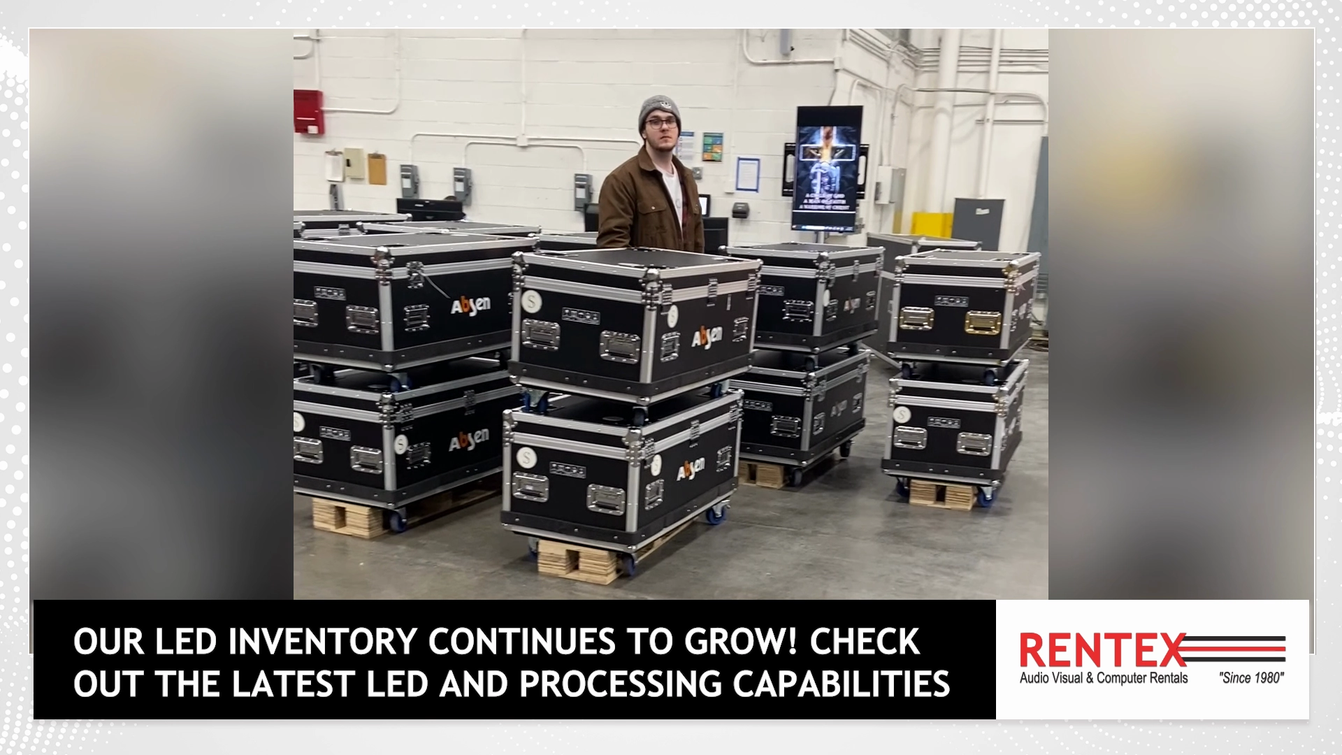 Rentex Expands LED Inventory with New Absen PL2.5 Tiles!