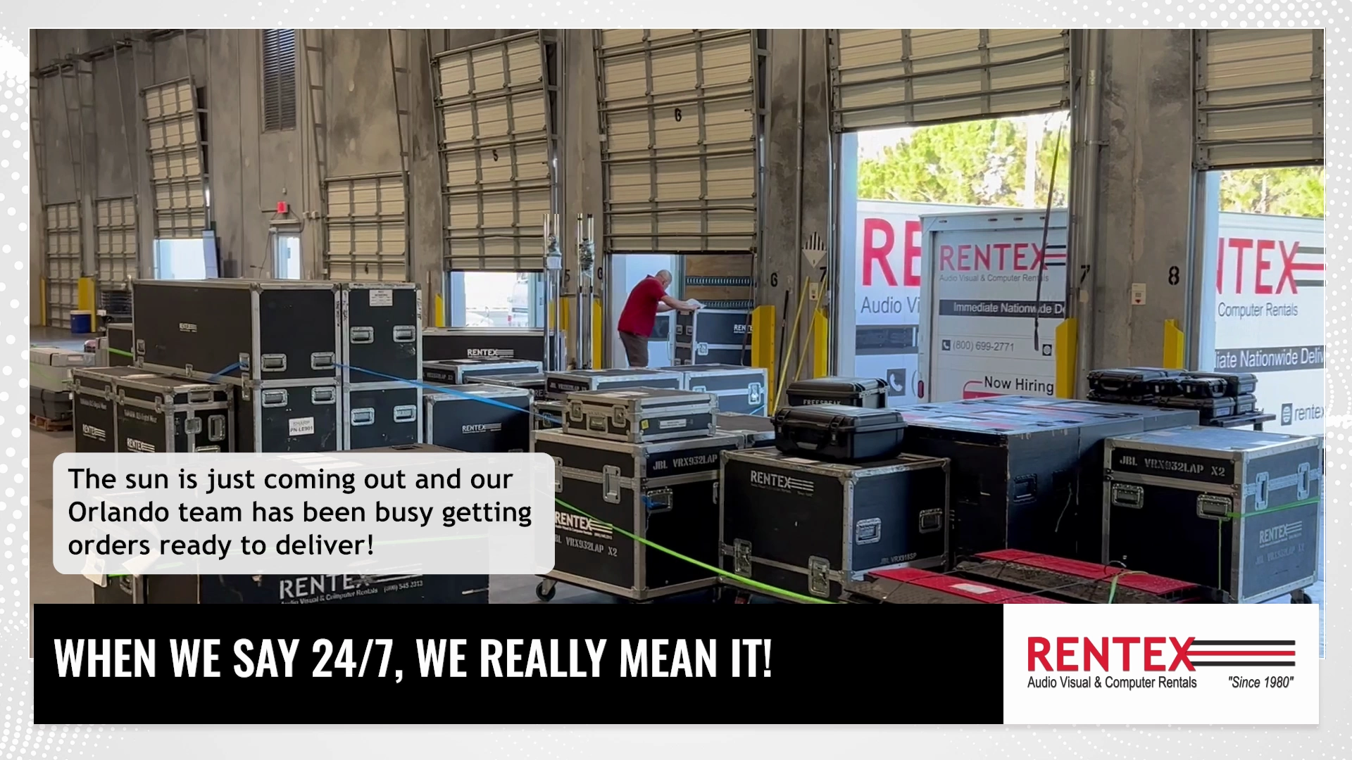 Sunrise Hustle: Rentex Orlando's Nonstop Order Prep!